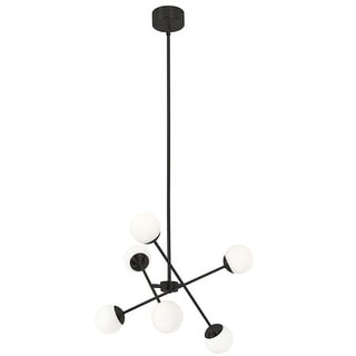 AFX PRLP24L30D1 Pearl 6 Light 24" Wide LED Multi Light Pendant - Bed ...