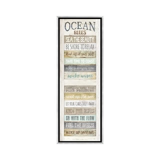 iCanvas "Ocean Rules" by Marla Rae Framed - Bed Bath & Beyond - 37643698