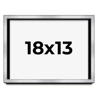 18x13 Shadow Box Frame Silver | 1.375 Inches Deep Real Wood - Bed Bath ...