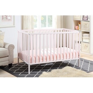Charming Pastel Pink 3-in-1 Convertible Island Crib - Bed Bath & Beyond ...