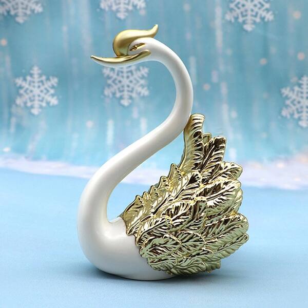 Fashion Crown Swan Birthday Cake Topper For Wedding Anniversary Party ...