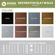 Eastport Adjustable Acrylic Decorative Slat Wall Panel Kit (contains 44 ...