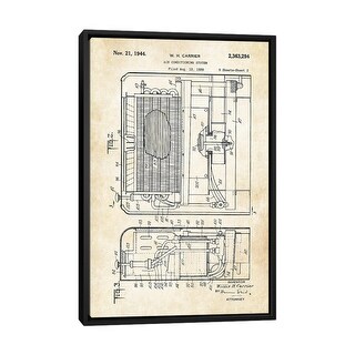 iCanvas "Air Conditioning System" by Patent77 Framed - Bed Bath ...