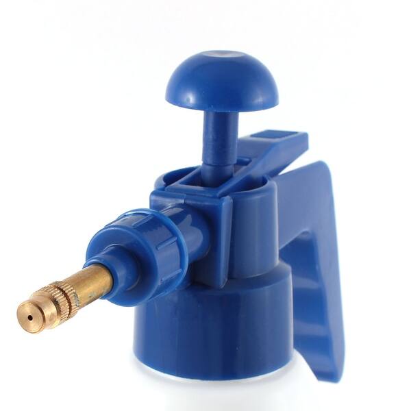 Plastic Press Handle Spray Bottle Water Sprayer White Blue - White,Blue ...