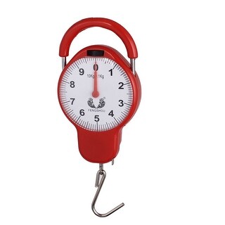 10Kg Plastic Handle Fishing Hanging Hook Scale Weight Spring Balance ...