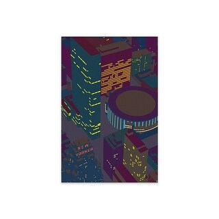 Madison Square Garden At Night Print On Acrylic Glass by Yoni Alter ...