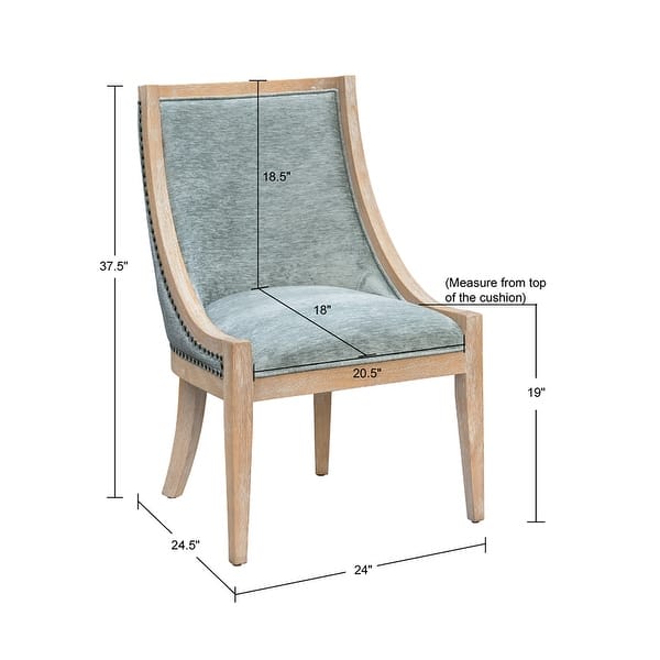 Martha Stewart Bedford Elmcrest Upholstered Dining Chair with Nailhead ...