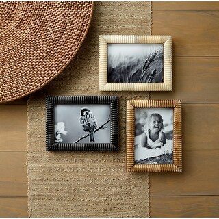 Hand Carved Ribbed Pattern Photo Frame - Bed Bath & Beyond - 34707296