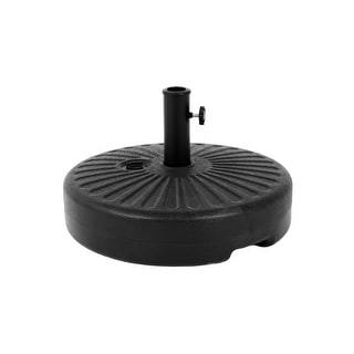 PE Plastic Patio Outdoor Water Filled Umbrella Base with Steel Umbrella ...