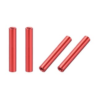 4 Pcs M3x30mm Round Aluminum Standoff Column Spacer Female Purple for ...