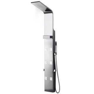 Rectangle Wall Mount Stainless Steel Shower Panel In Chrome Color - Bed ...