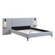 Christopher Knight Home - Elise Upholstered Bed with Integrated Lights ...