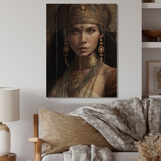 Designart "Bohemian Woman With Traditional Headdress III" Boho Woman ...