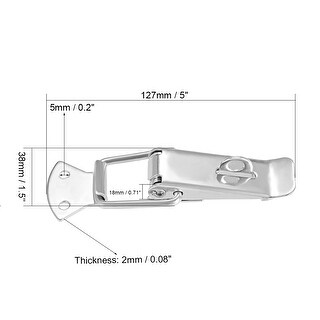 304 Stainless Steel Spring Loaded Toggle Latch Catch Clamp 127mm, 4 pcs ...