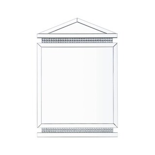 ACME Lotus Wall Décor in Mirrored and Faux Ice Cube Crystals - Bed Bath ...