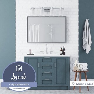 Lornah Four Light Bath Vanity in Brushed Nickel - Bed Bath & Beyond ...