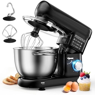 5.8Qt Small Electric Food Mixer, 660W 6-Speed Tilt-Head Household Stand ...