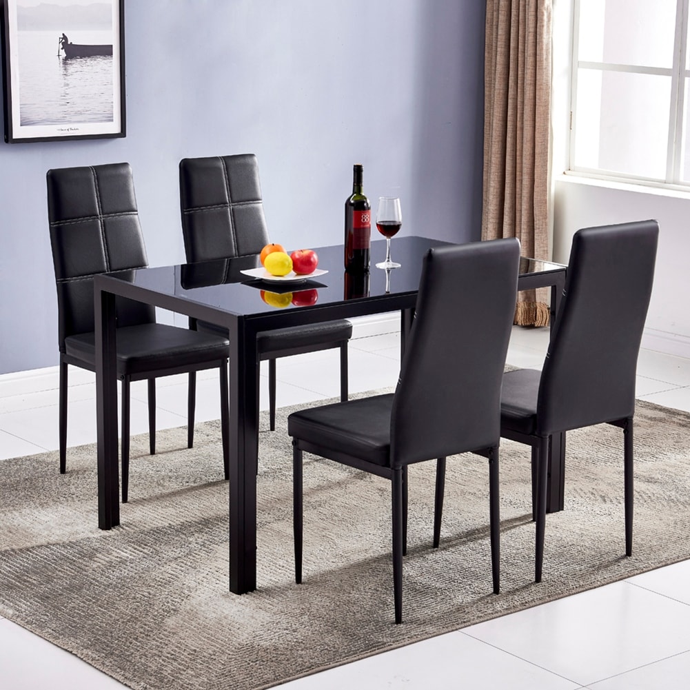 Tempered glass dining room table store