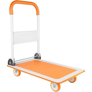 Metal Foldable Heavy Duty Push Cart with Wheels - Bed Bath & Beyond ...