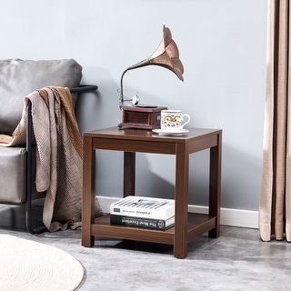 Simple Side Table , 2-tier Small Space End Table ,Modern Night Stand ...
