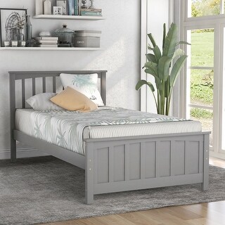 Twin size Wood Platform Bed - Bed Bath & Beyond - 38194231