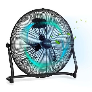20'' Floor Fan High Velocity Floor Fan w/ Adjustable Tilt & Speed - Bed ...
