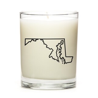 State Outline Soy Wax Candle, Maryland State, Fine Bourbon - Bed Bath ...