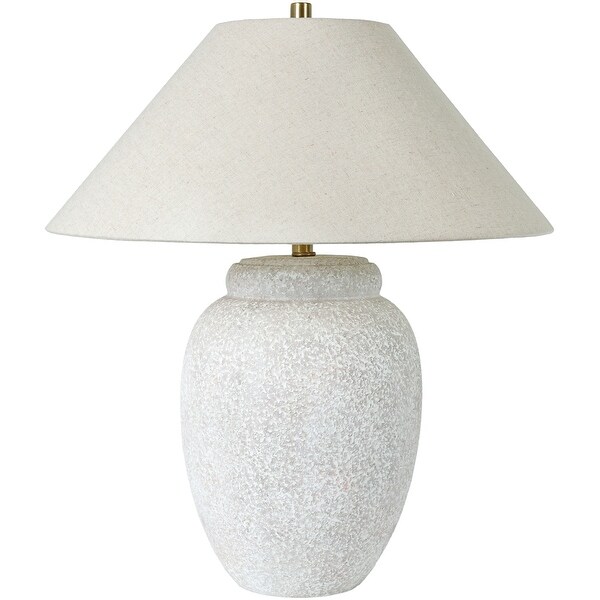 Watch Hill 26'' Kylie Ceramic Linen Shade Golden Table Lamp - 14"W x 14 ...