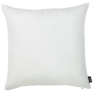 Set of 2 Bright White Brushed Twill Decorative Throw Pillow Covers ...