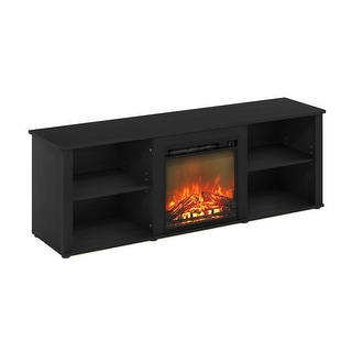 Furinno Classic 70 Inch TV Stand with Fireplace - Bed Bath & Beyond ...