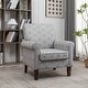 GDFStudio Ivy Traditional Rolled Arm Armchair with Solid Birch Wood ...