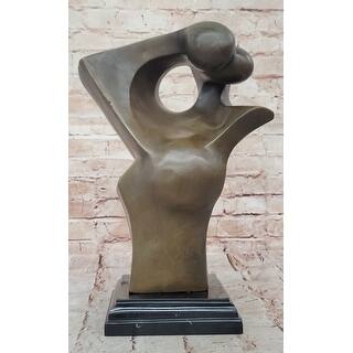 Abstract Female Form Statue – Modern Bronze Sculpture On Base - Bed ...