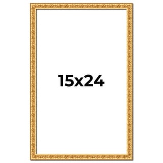 15x24 Frame Gold Real Wood Picture Frame Width 1 inches | Interior ...