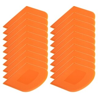 20Pcs Plastic Cake Scraper Dough Cutter for Kitchen, Orange - Bed Bath ...