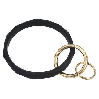 Key Ring Bracelet, Silicone Keychain Diamond Shaped Wrist Keyrings ...