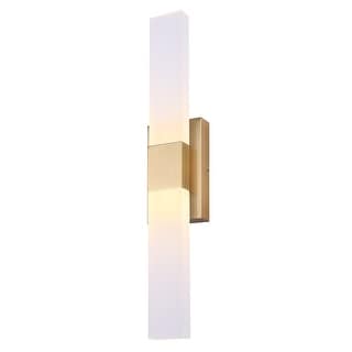 FARROW LED Integrated Vanity Light, Gold Finish - Bed Bath & Beyond ...