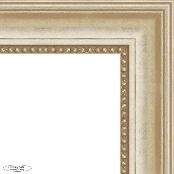 11x13 Traditional Silver Complete Wood Picture Frame with UV Acrylic ...