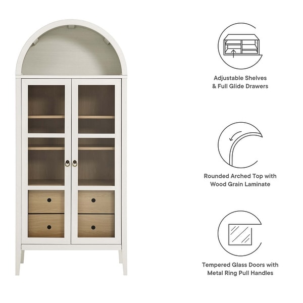 Nolan Tall Arched Storage Display Cabinet Bed Bath Beyond 39730732