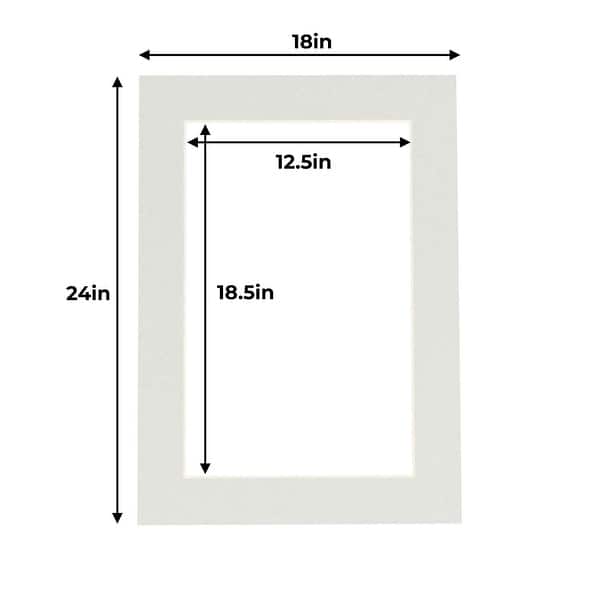 18x24 Mat for 13x19 Photo - Taupe Beige Matboard for Frames Measuring ...