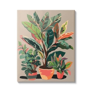 Stupell Abstract Potted Plants Canvas Wall Art Design by Ziwei Li - Bed ...