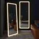 Stylish Standing Mirror with Full-Body Reflection and Elegant Design ...
