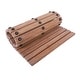 Nordic Style Teak Natural String Shower/Bath Mat with Rubber Feet 23.62 ...