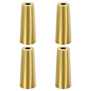 Furniture Leg Cover, 4 Pack Round Metal Leg Cover Caps, Gold Tone - Bed ...