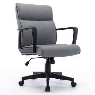 Swivel Fabric Executive Office Chair Spring Cushion Mid Back with PP ...