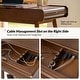 Viv 60" Mid-century modern Desk with Adjustable Sit-to-stand Desktop by ...