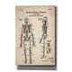 Epic Graffiti 'Anatomical Skeleton Blueprint Patent Parchment' Canvas ...