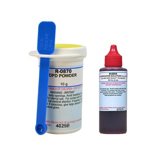 Taylor R-0004 2 Oz pH Indicator Phenol and R0870-I DPD Powder Reagent ...