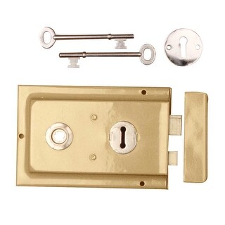 Door Rim Locks Victorian ‎‎0.69 x 4.88 x 4 " Heavy Duty Door Locks Set ...