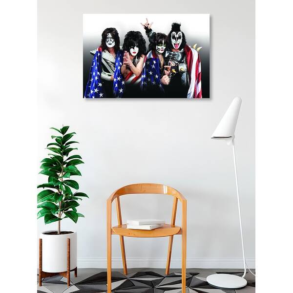 kiss american flag logo