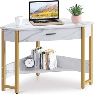 Triangle Computer Desk Corner Vanity - Bed Bath & Beyond - 39907704